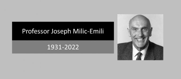 Announcement regarding Professor Joseph Milic-Emili - Meakins-Christie ...